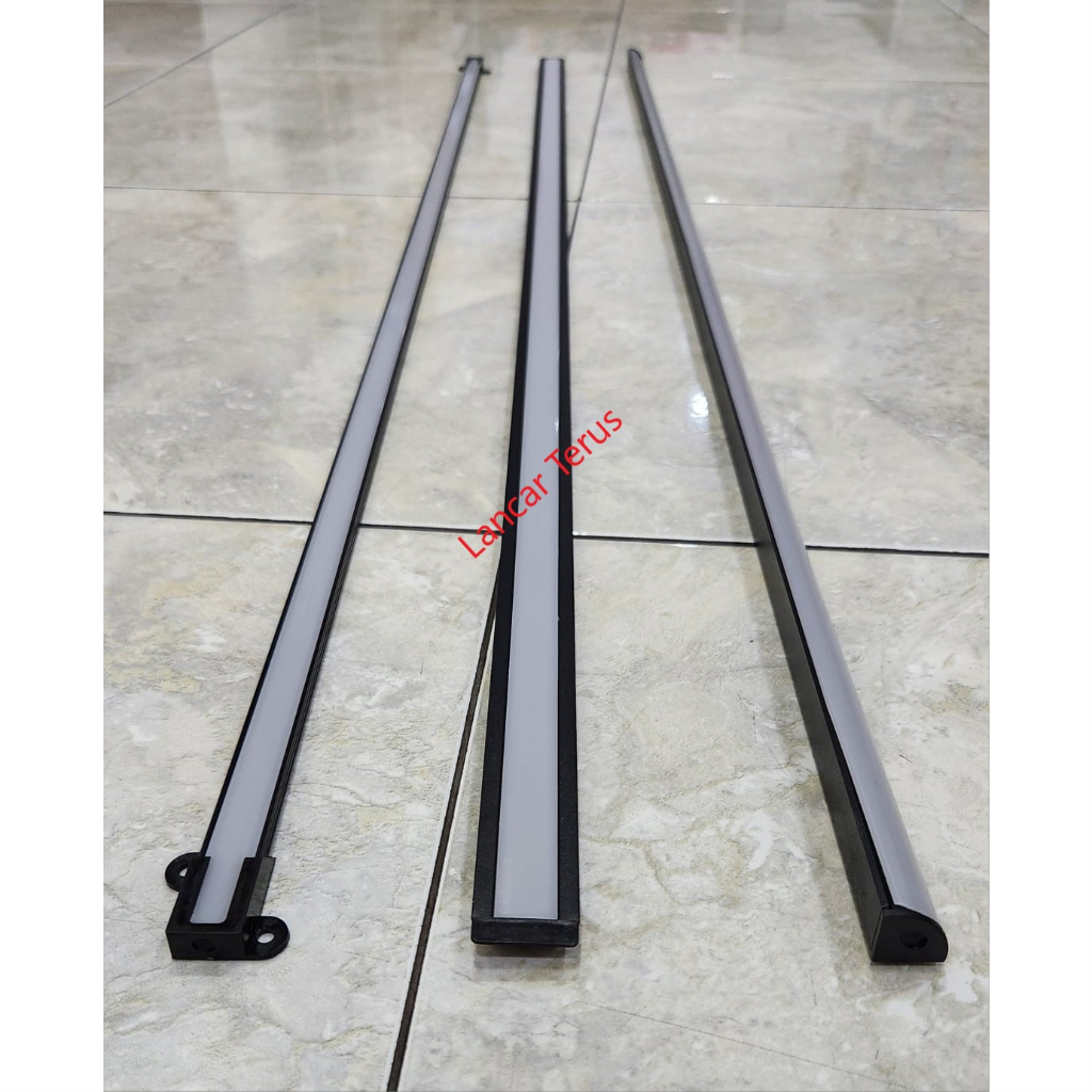 Jual List LED Rumah Lampu LED Strip Alumunium Acrylic Cover Hitam 1 ...