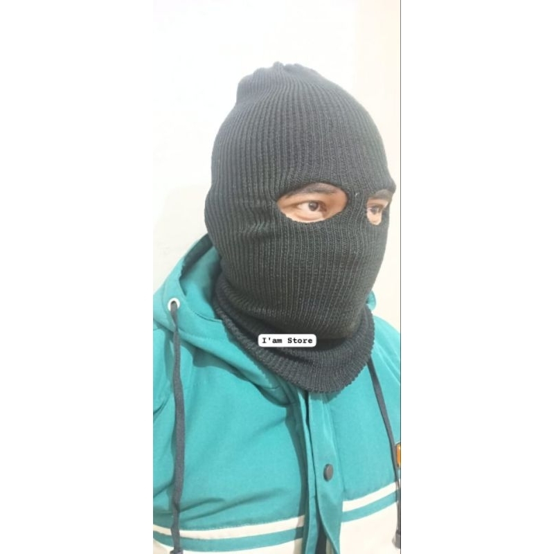 Jual Topi Sebo/Topi Ninja/Topi Kethu/Kupluk Lubang 3/Topi Topeng/Topi ...