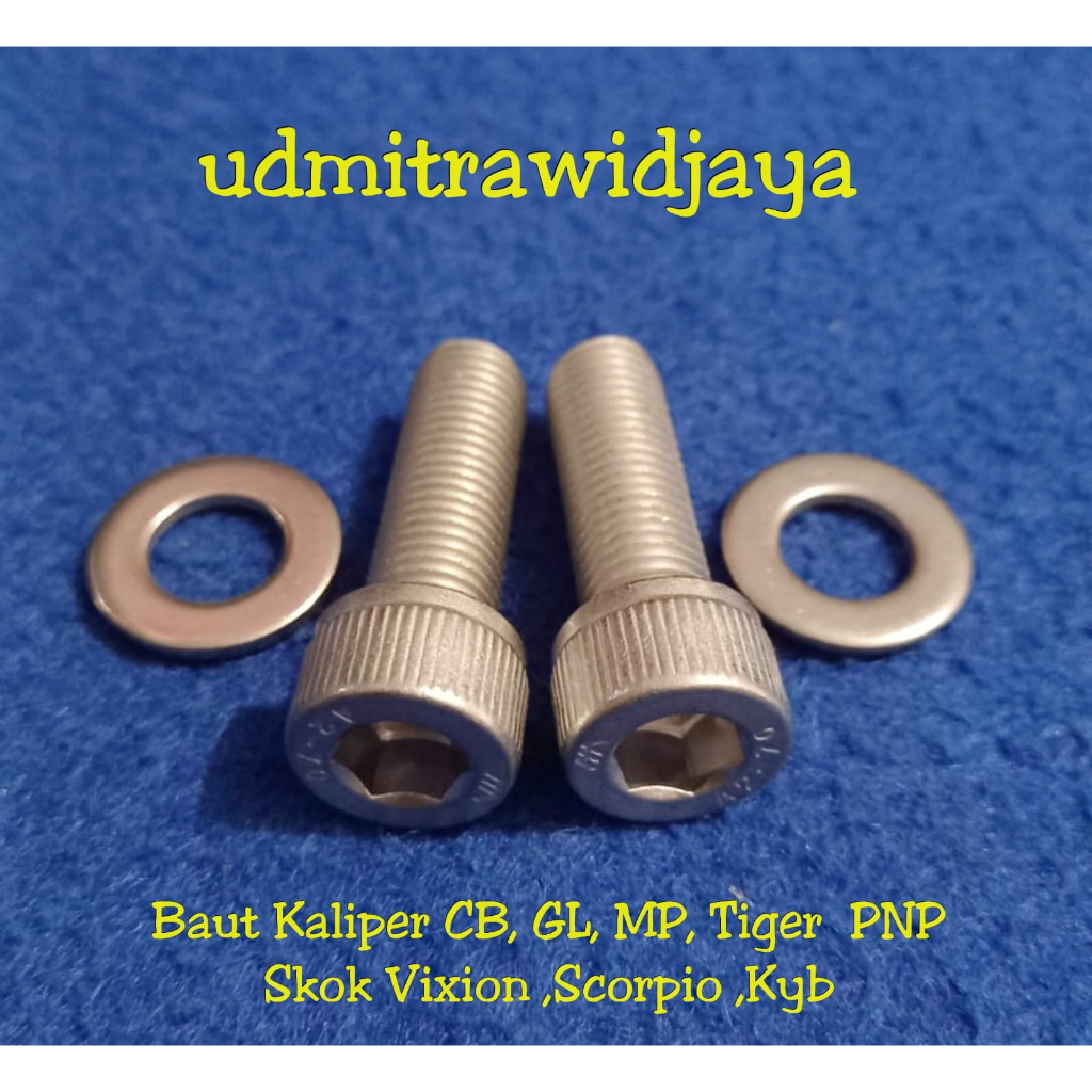 Jual Baut L Stainles Baut Breket Kaliper Belakang Ninja R SS Ninja RR New OLD dan ZX Baut breket ...