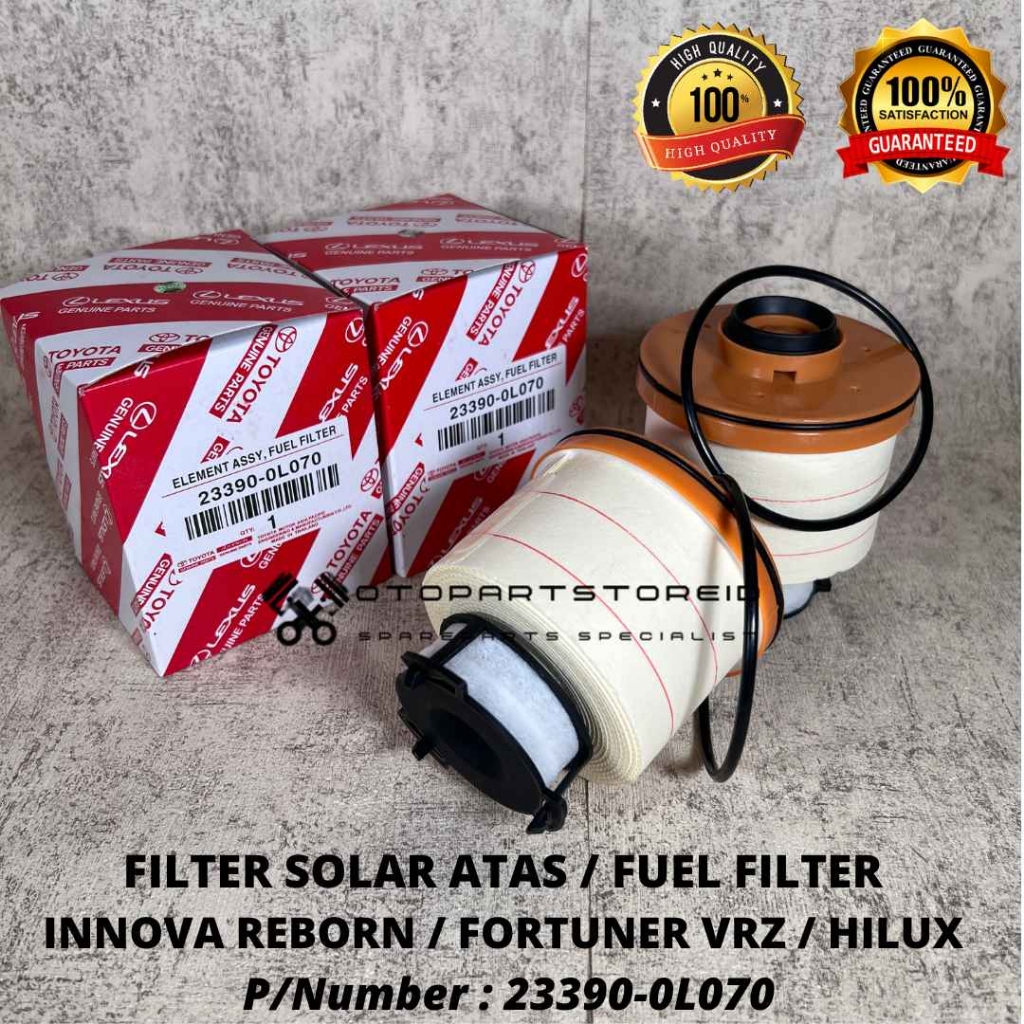 Jual FILTER SOLAR / FUEL FILTER INNOVA REBORN FORTUNER VRZ HILUX REVO ...