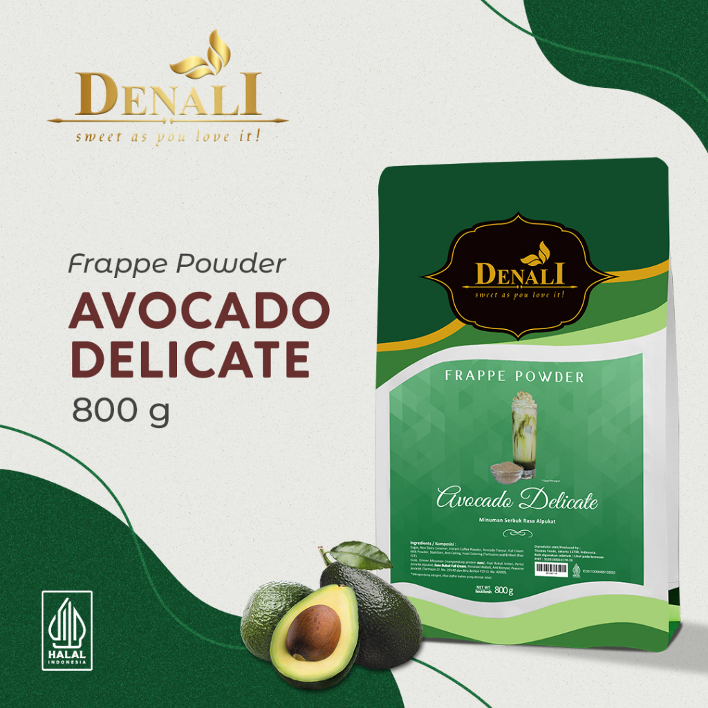 Jual Denali Frappe Powder - Avocado Delicate | Shopee Indonesia