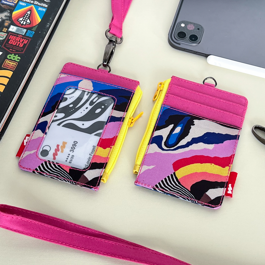 Jual ID Card Holder Hanging Wallet Name Tag Lanyard Dompet Kartu ...