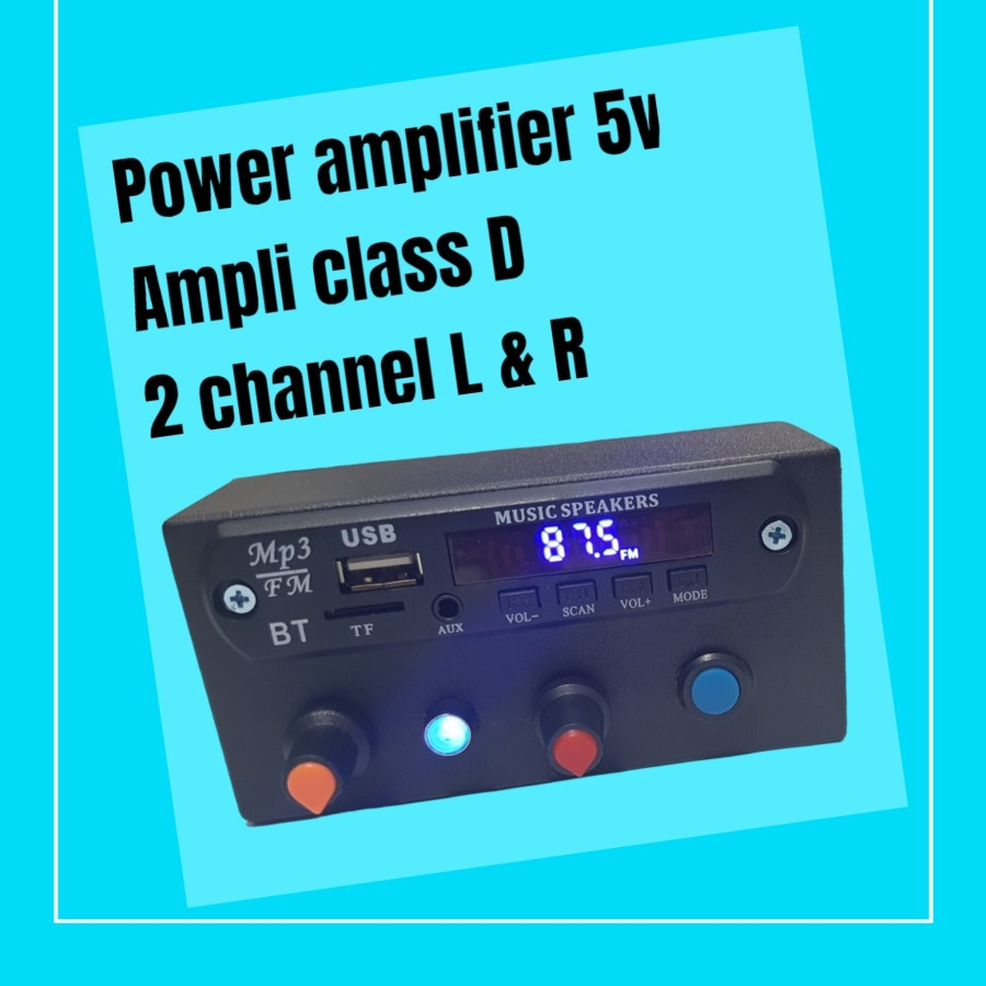 Jual AYABDG POWER AMPLI AMPLIFIER MINI MP3 PLAYER BLUETOOTH 5V ...