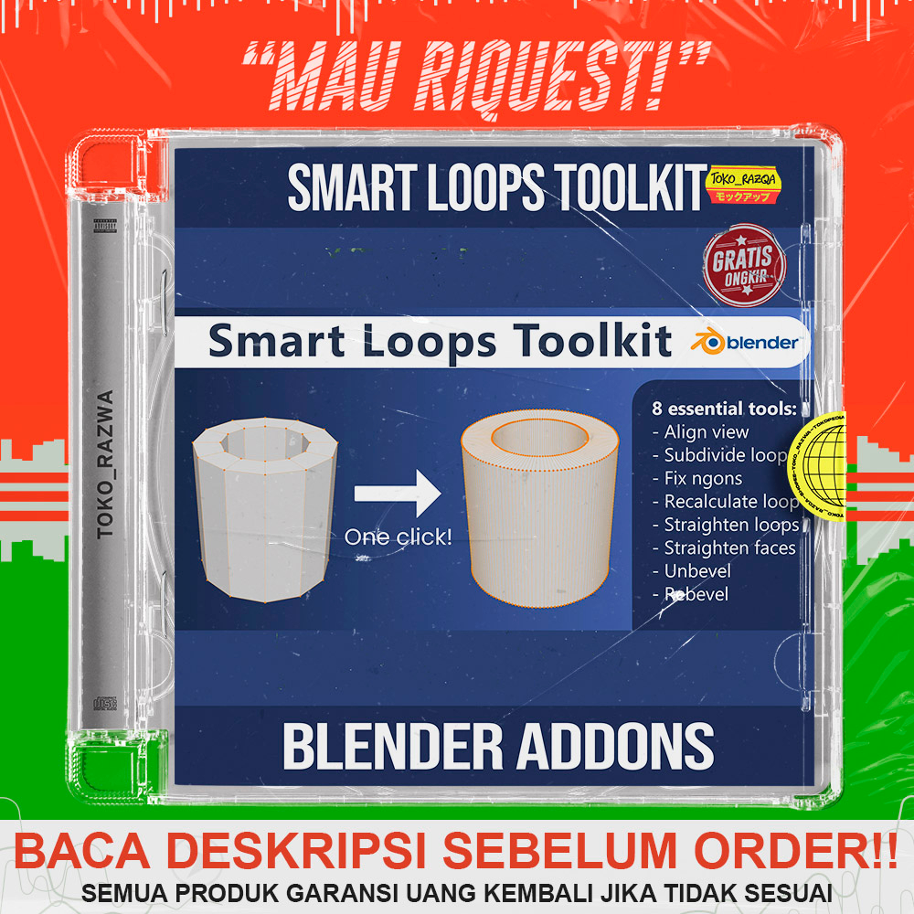 Jual Blender 3D - Smart Loops Toolkit - 230623 | Shopee Indonesia