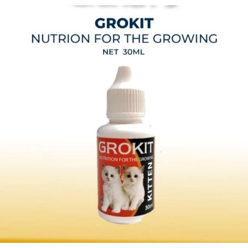 Jual Grokit vitamin pertumbuhan anak kucing | Shopee Indonesia