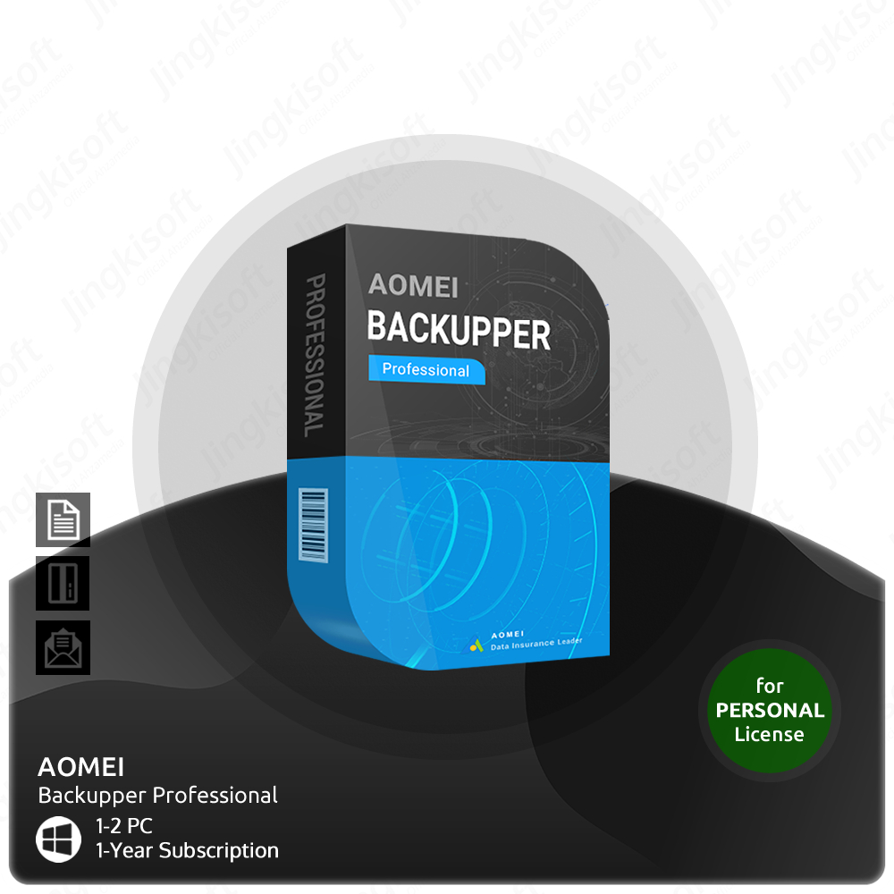 Jual AOMEI Backupper Professional (Original, 2-PC 1-Year Subscription ...