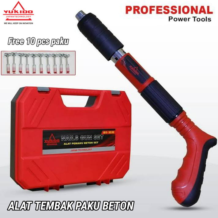 Jual RAMSET GUN SET !! YUKIDO Alat Mesin Tembak Paku Beton / Fastening ...