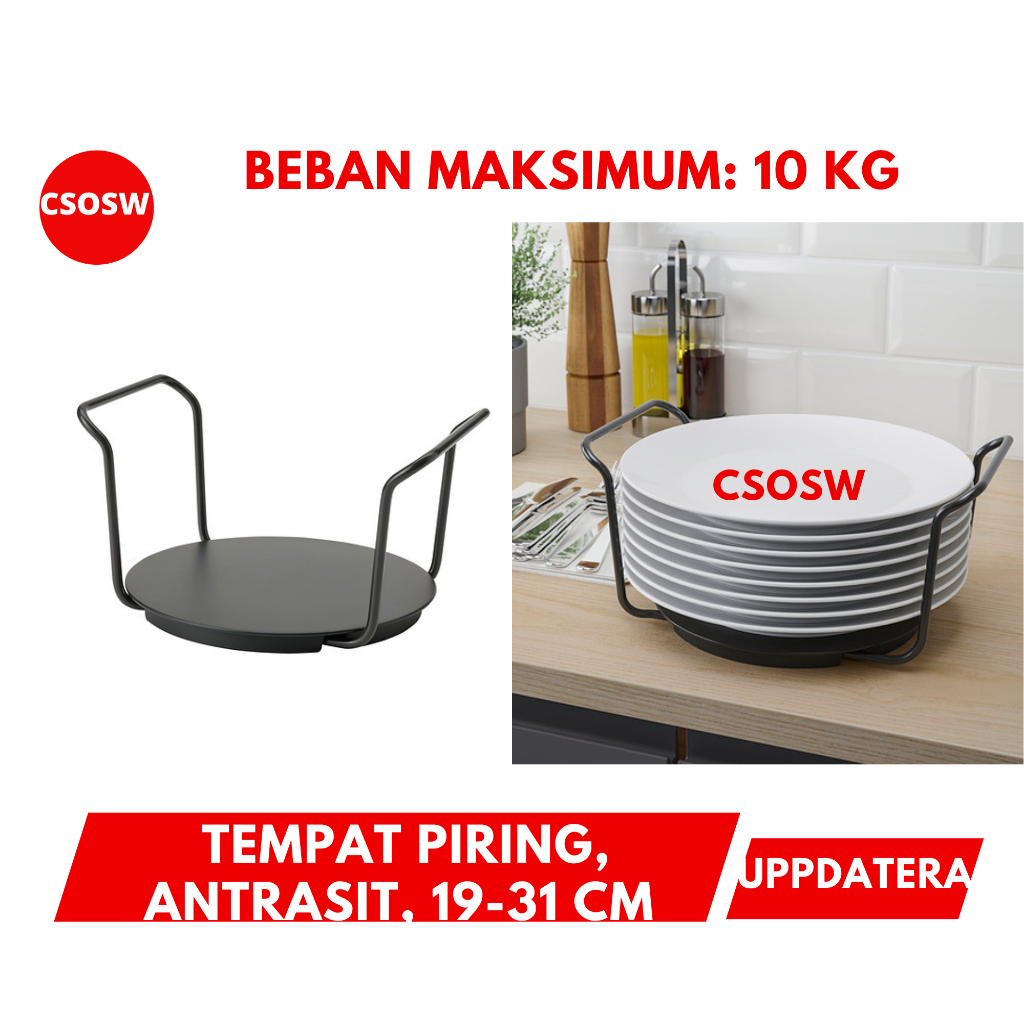 Jual Rak Tempat Piring Meja Kabinet Portable Plate Holder Organizer ...