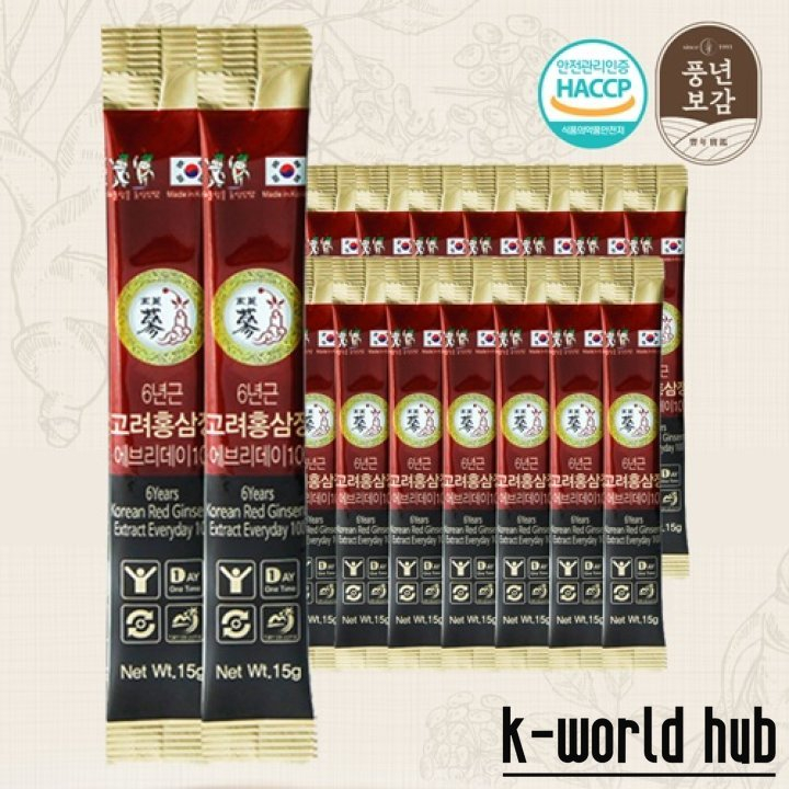 Jual Korean Red Ginseng Extract Stick 6Year Everyday 100 - Ginseng ...
