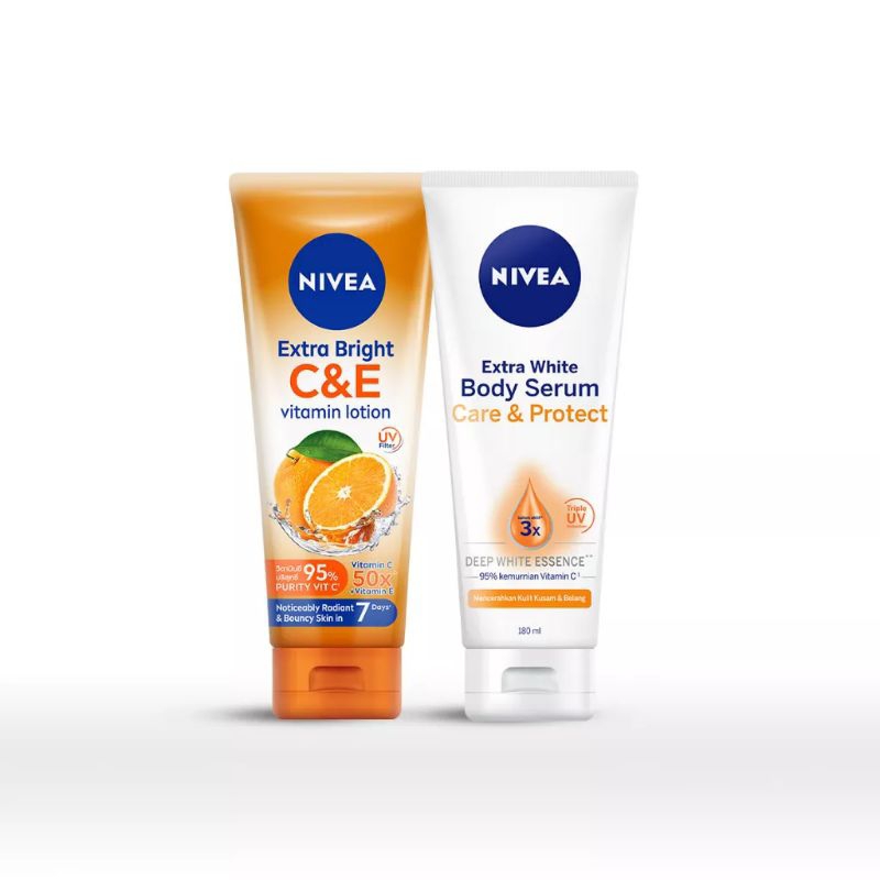 Jual NIVEA EXTRA BRIGHT C&E BODY SERUM/VITAMIN LOTION 180ml | Shopee Indonesia