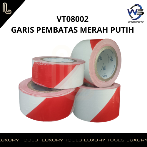 Jual Police Line Merah Putih 2 3 inch x 300 500 Meter Tanpa Lem Garis ...