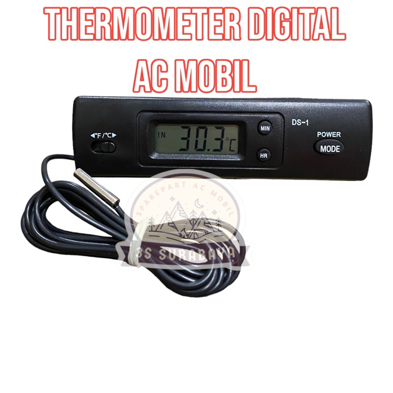 Jual Thermometer Digital Pengukur Suhu Ac Ruangan Kulkas Mobil termometer | Shopee Indonesia