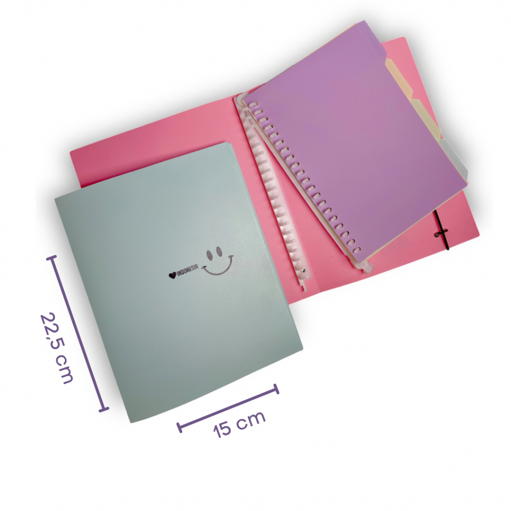 Jual Binder File Binder Note Buku Binder BNT 904 Ukuran A5 Ring Plastik ...