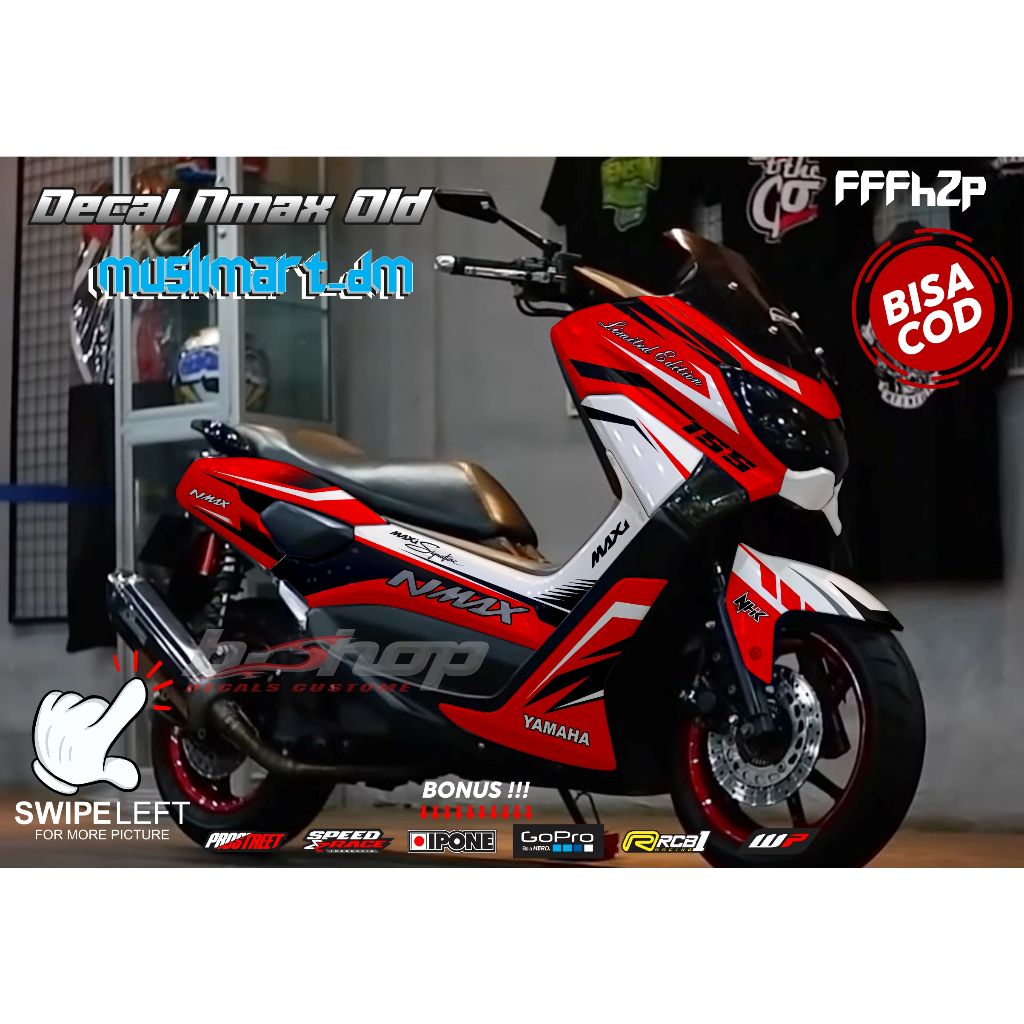 Jual Decal Sticker nmax old fullbody new motif variasi grafis simple ...