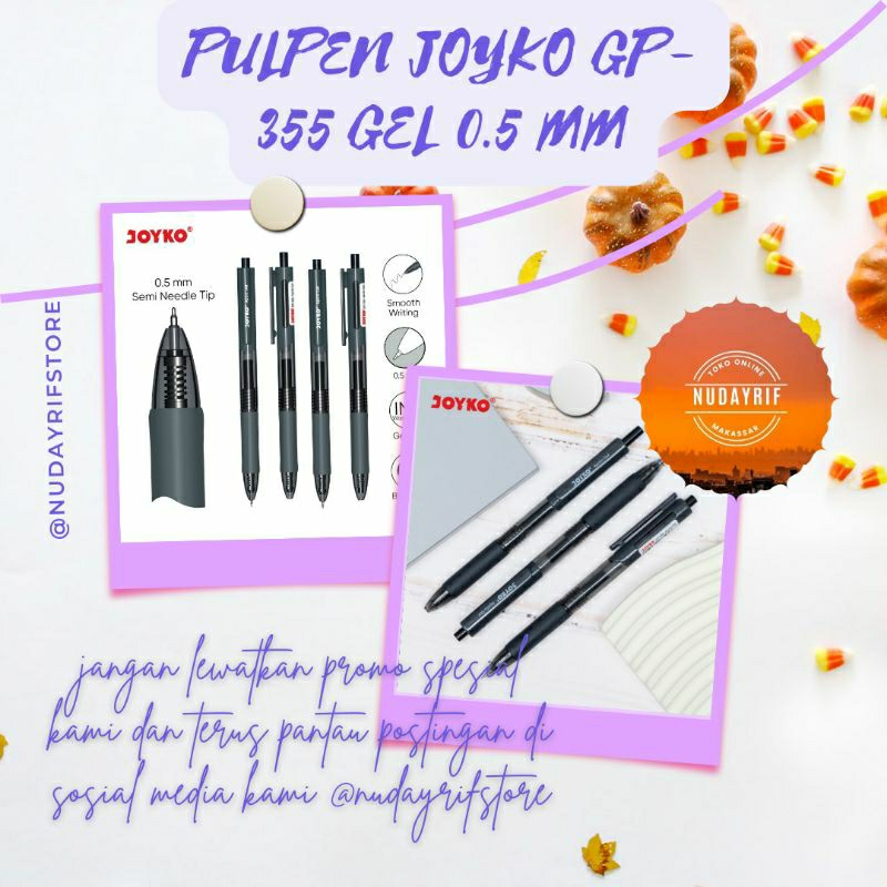 Jual P.13_PULPEN JOYKO GP-355 GEL 0.5 MM | Shopee Indonesia