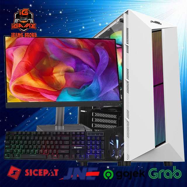 Jual PC LENGKAP FULL SET GAMING Intel Core i5 10400F I MONITOR 24" EDITING GAMING | Shopee Indonesia