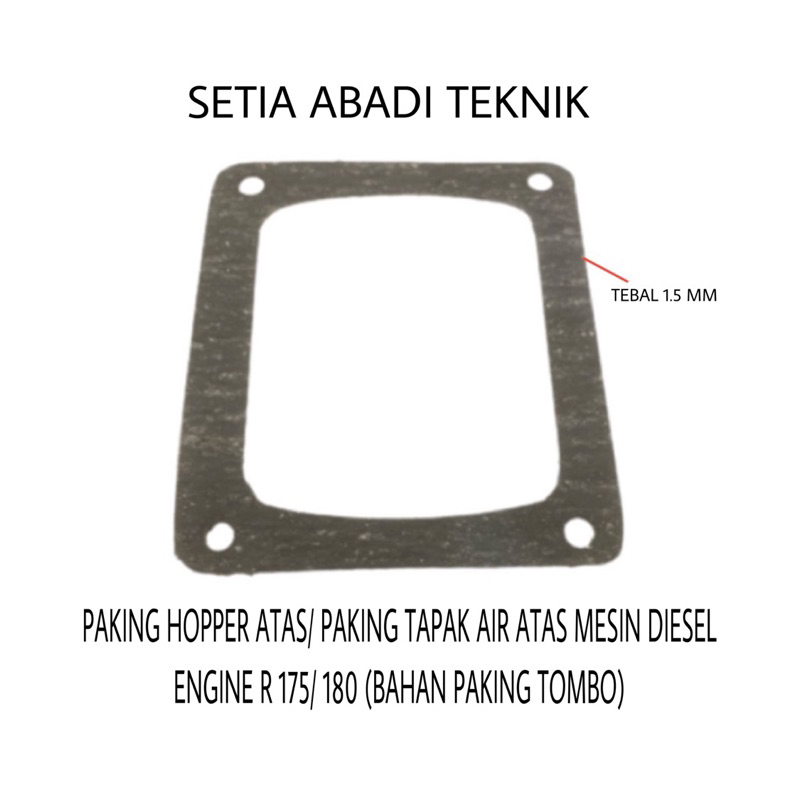 Jual Paking Hopper Atas R 175/ 180 (Bahan Paking Tombo) | Shopee Indonesia