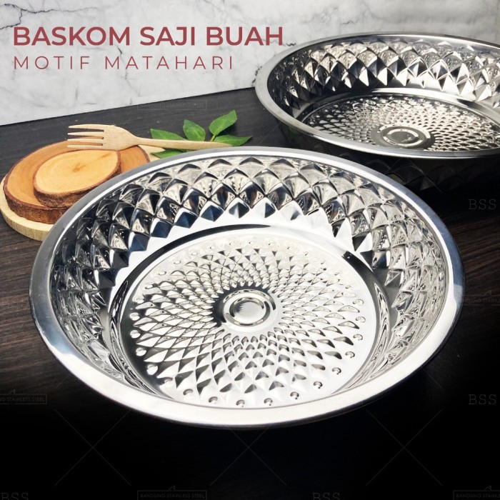 Jual Piring Tebal Besar Piring Stainless Tebal / Piring Buah/Sayur ...