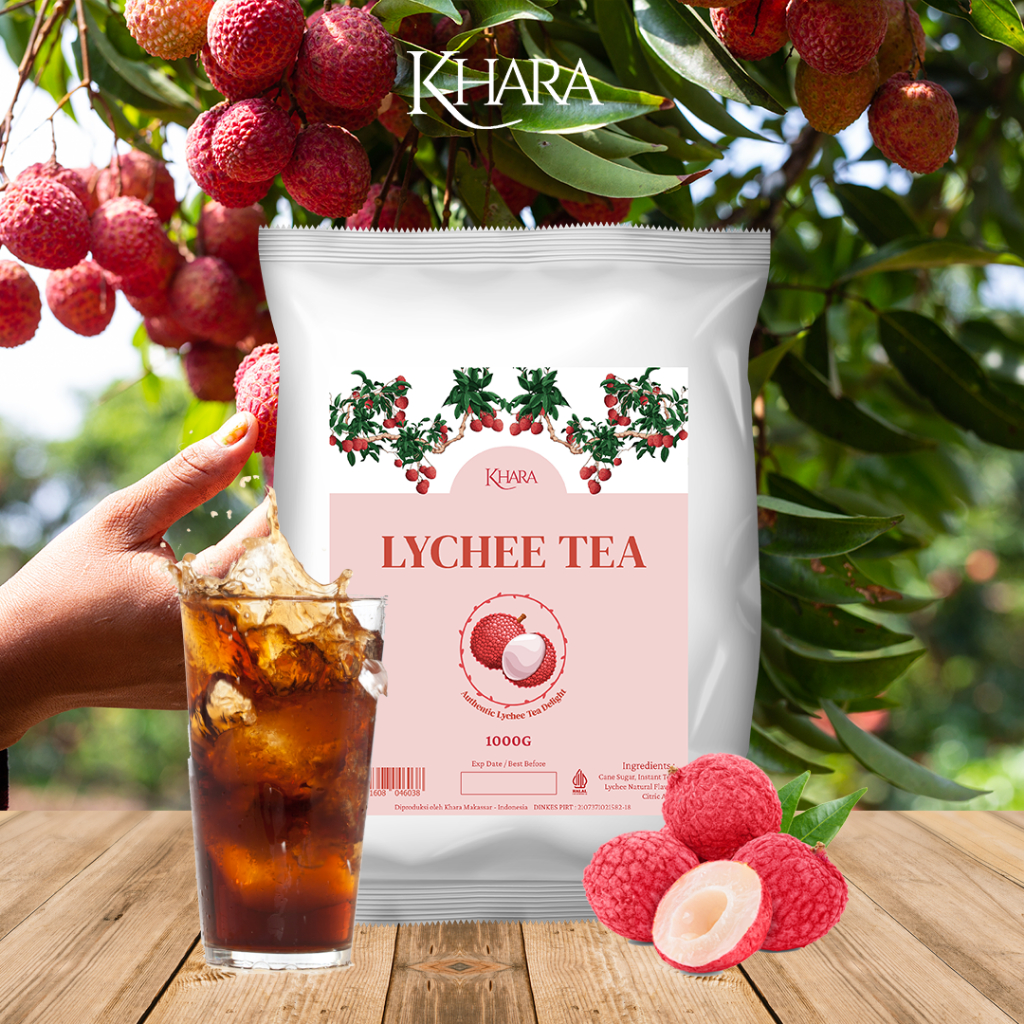 Jual Bubuk Minuman Rasa Lychee Tea 1kg - Khara Lychee Tea Flavoured ...