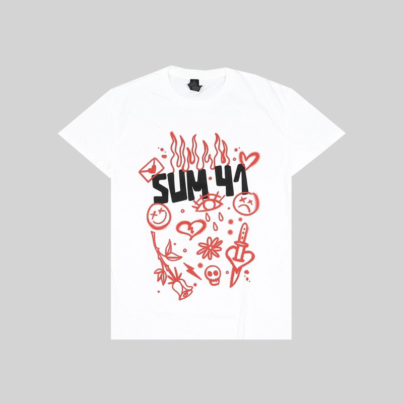 Jual TS SUM 41 - SKETCHES EU TOUR 2022 ( ROCK MERCH ) | Shopee Indonesia