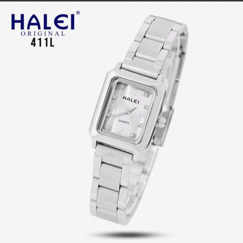 Jual [BATAM] JAM TANGAN HALEI 411 WANITA RANTAI STAINLESS STEEL GARANSI ...
