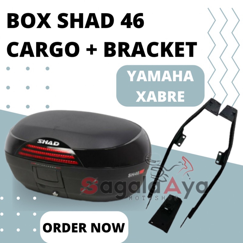 Jual Promo Paket Box SHAD 46 SH 46 dan Bracket SHAD YAMAHA XABRE ...