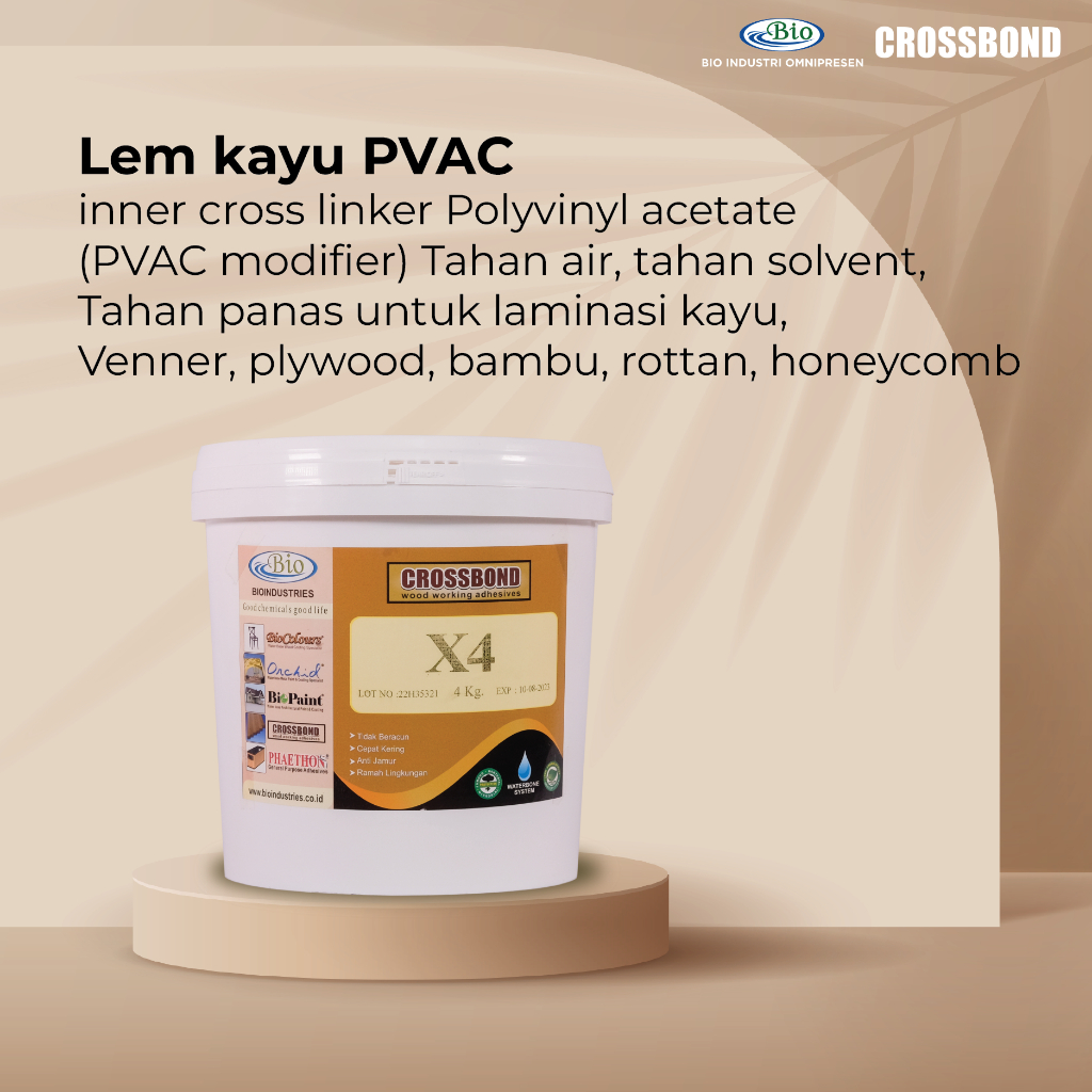 Jual Crossbond X4 lem kayu PVAC water resistant | Shopee Indonesia