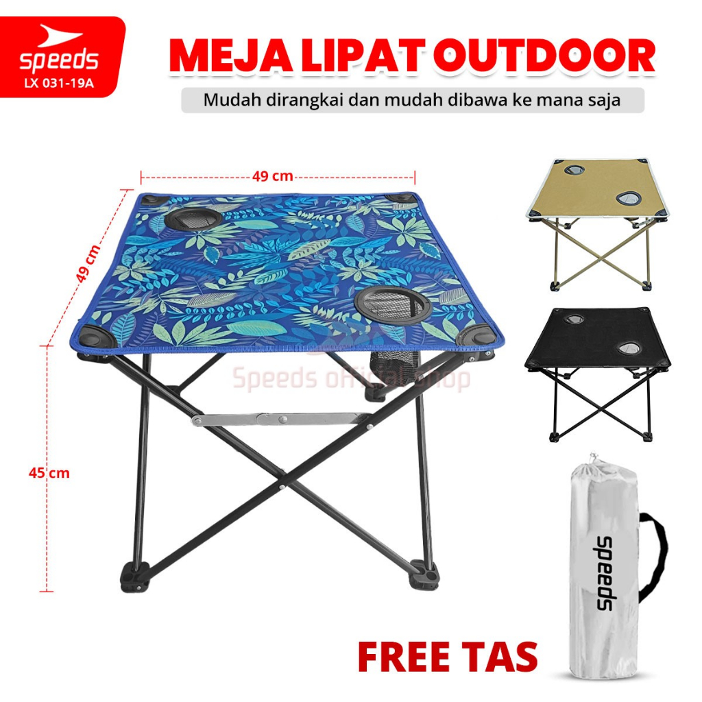 Jual SPEEDS Folding Table Meja Lipat Portabel untuk Outdoor maupun ...