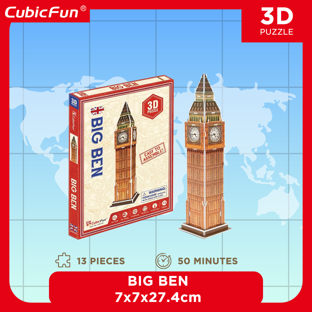 Jual CUBICFUN Big Ben Mini S3015h - 3D Puzzle | Shopee Indonesia