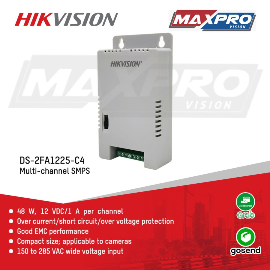 Jual DS-2FA1225-C4 - HIKVISION POWER SUPPLY 12VDC 4CH | Shopee Indonesia
