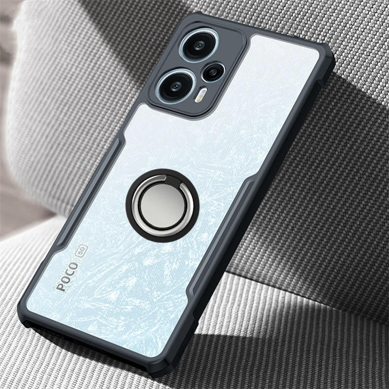 Jual CASE XIAOMI REDMI NOTE 12 TURBO / POCO F5 CASE CLEAR RING STAND ...