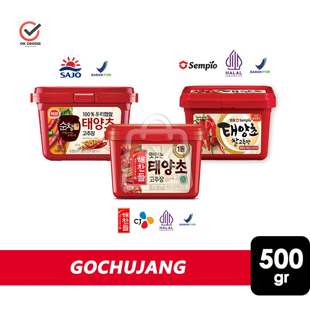 Jual Sajo Gochujang Hot Pepper Paste / CJ Haechandle / Sempio Pasta Cabe Korea Halal (500gr ...