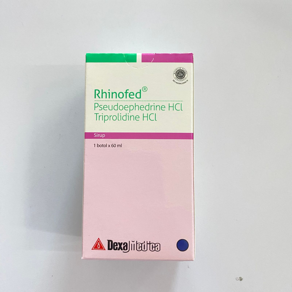Jual RHINOFED SIRUP UNTUK PILEK DAN ALERGI 60 ML | Shopee Indonesia