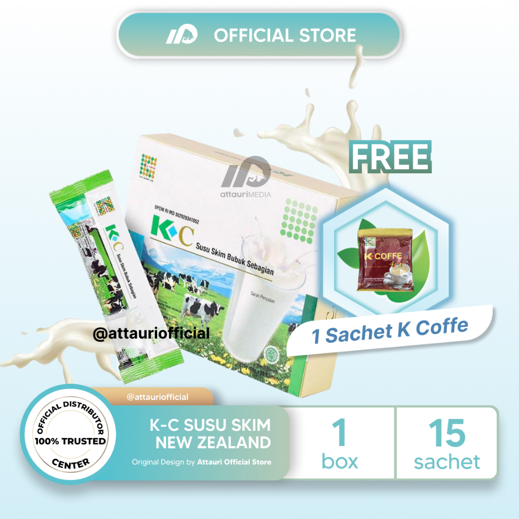 Jual K-C Susu Skim Bubuk (1 Box isi 15 Sachet) Susu Skim K-Link ...