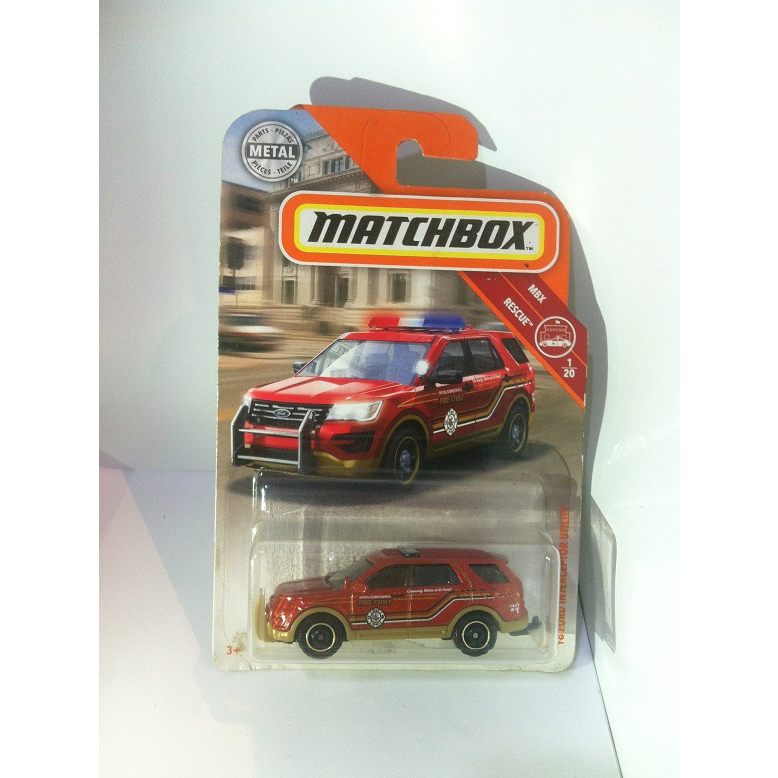 Jual Matchbox. 2019 MBX Rescue - 42. 16 Ford Interceptor Utility by ...