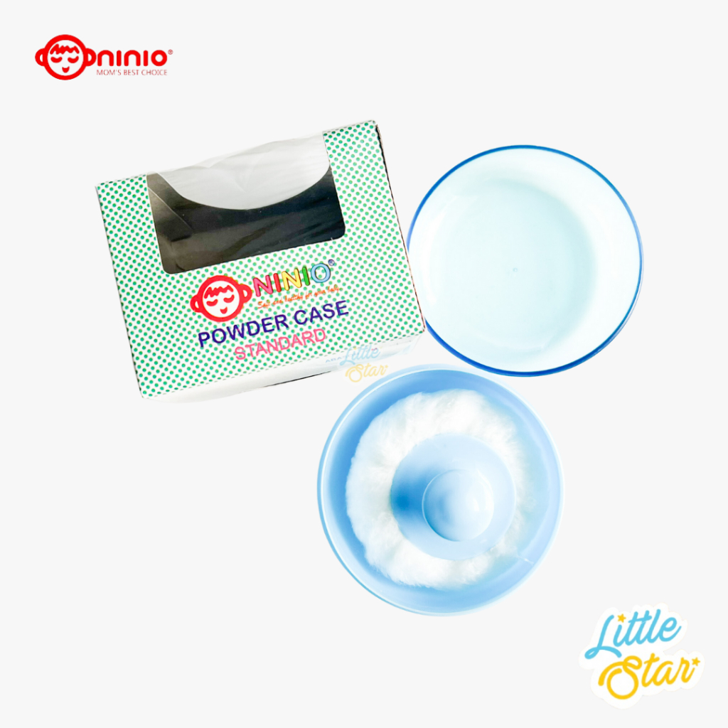 Jual Tempat Bedak Tabur Bayi Anti Pecah 2in1 Ninio Baby Powder Case ...