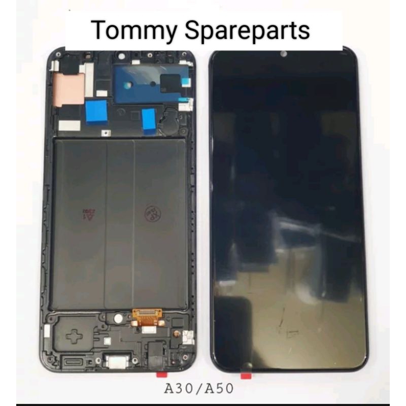 Jual LCD TOUCHSCREEN PLUS FRAME SAMSUNG GALAXY A30 A50 A50S A305 A505 A507 ORIGINAL OLED ...