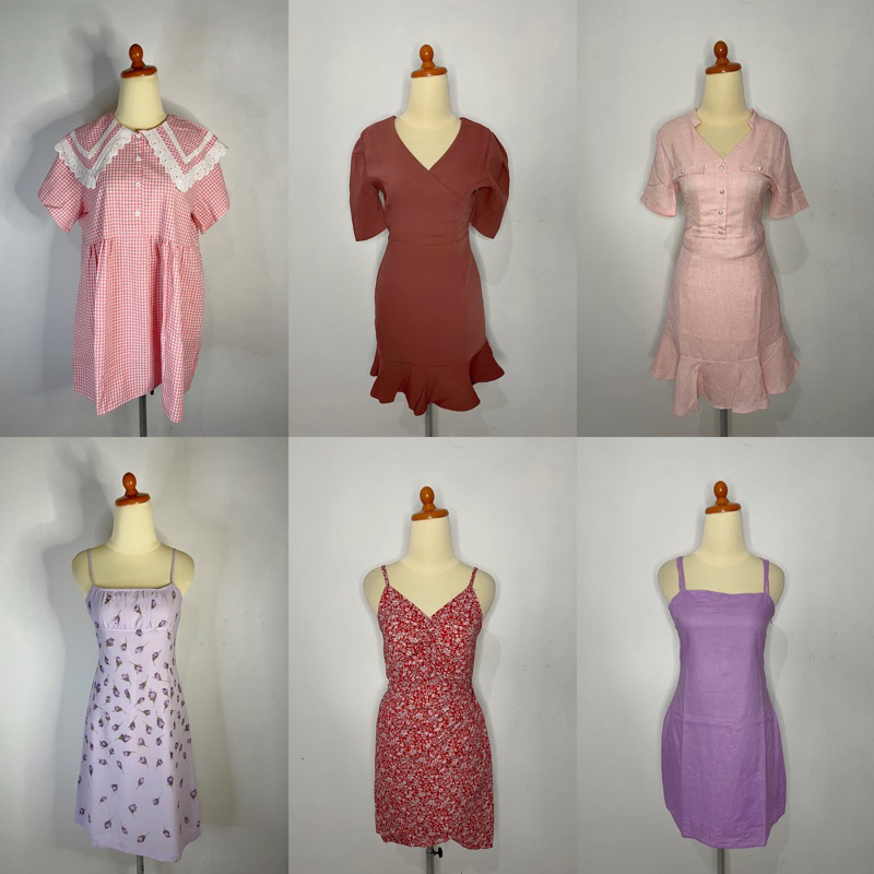 Jual KOREAN MIDI DRESS MINI GAUN SUMMER PANTAI MUSIM PANAS | Shopee ...