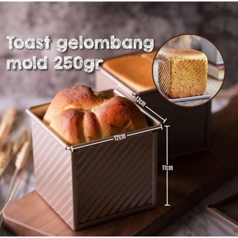 Jual Loyang roti toast gelombang mold ukuran kecil | Shopee Indonesia
