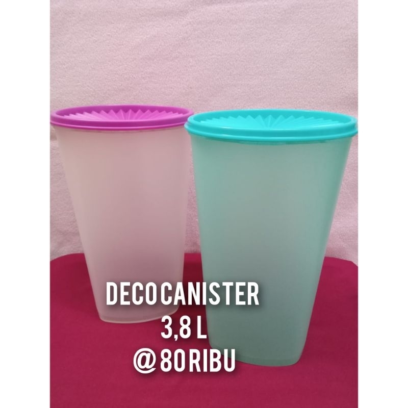 Jual TUPPERWARE DECO CANISTER 3,8 Liter | Shopee Indonesia