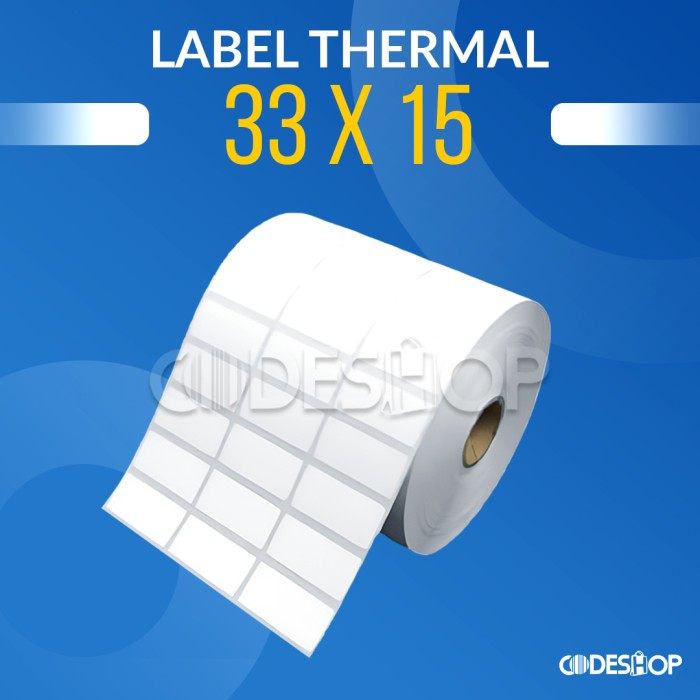 Jual Kertas Label Stiker THERMAL 33 x 15 | 3 Line Cetak Barcode Harga ...