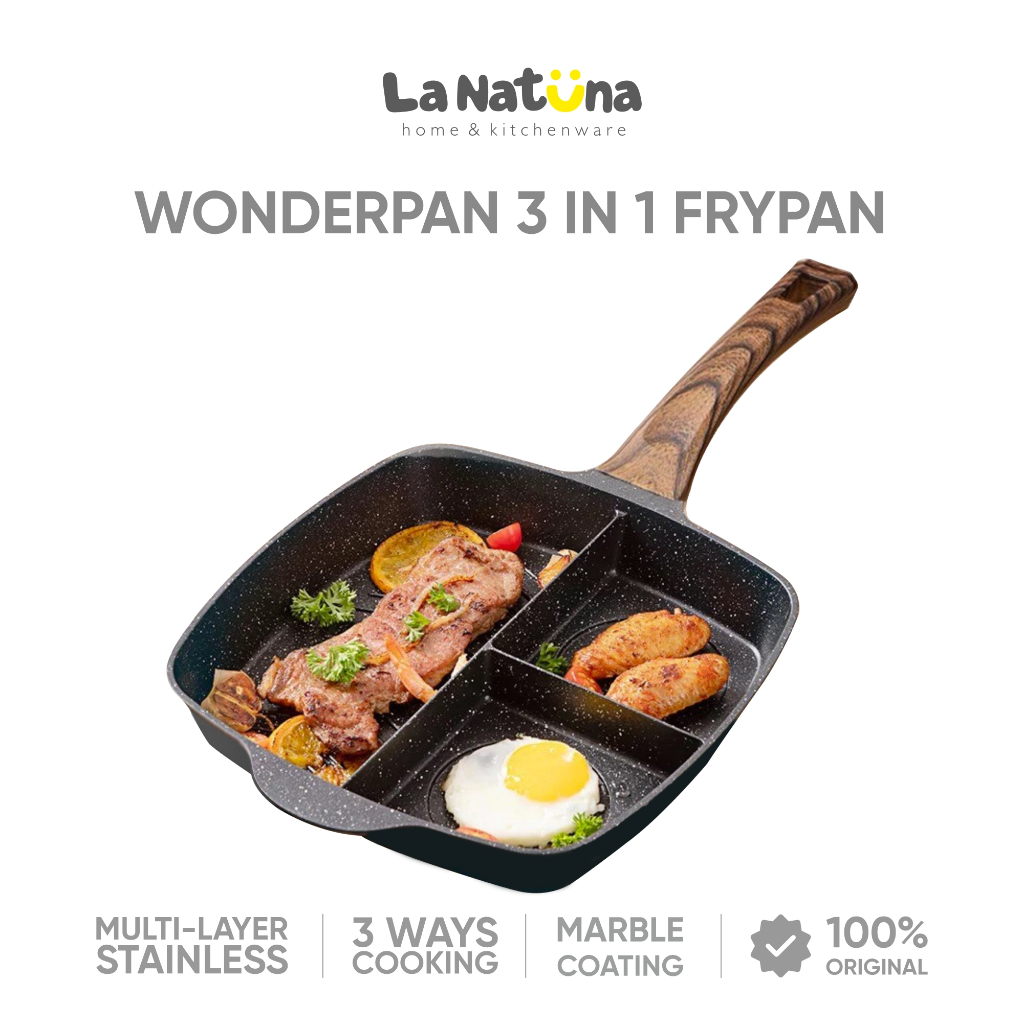 Jual LA NATUNA WONDER PAN LN-505 Panci Memasak 3 in 1 | Shopee Indonesia