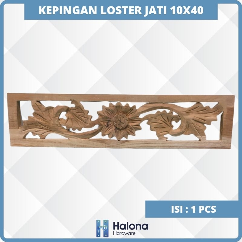 Jual KEPINGAN LOSTER KAYU 10X40 JATI - DEKORASI DINDING KAYU ...