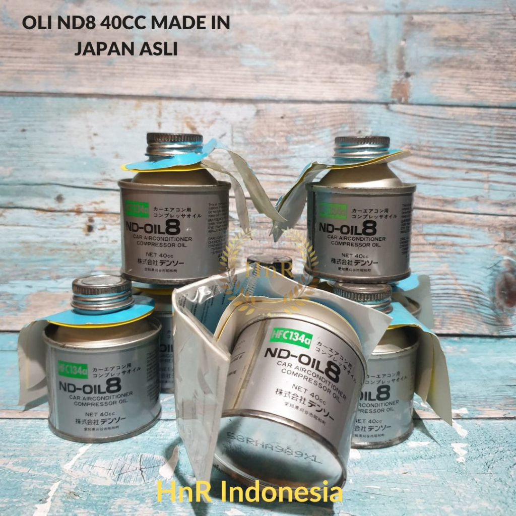 Jual Oli ND8 40cc Compressor AC Mobil Made In Japan Botol Kaleng ASLI ...