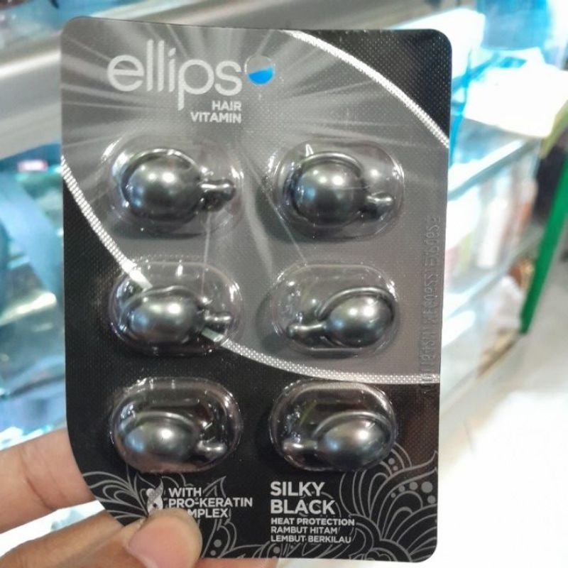 Jual Ellips Hair Vitamin Pro Keratin Complex Blister Sachet 6 kapsul ...