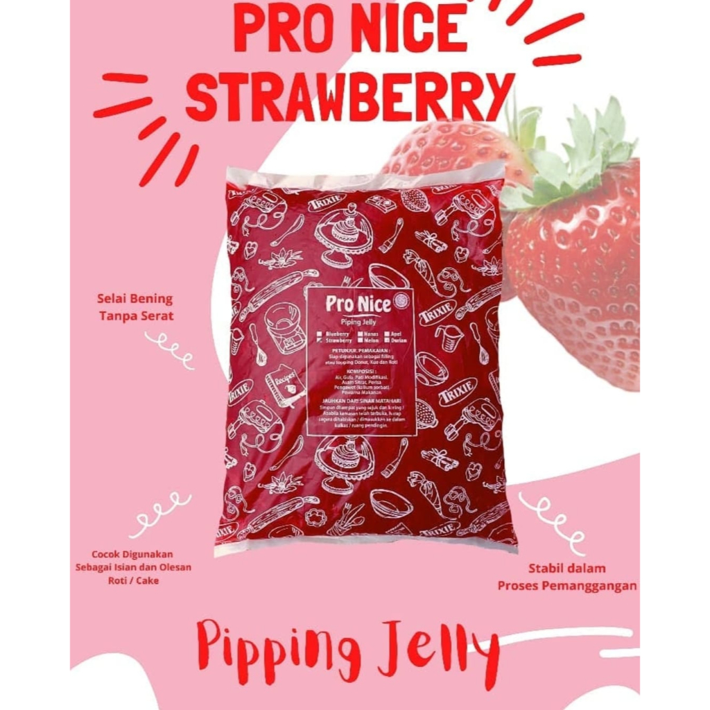 Jual Selai Jelly ProNice Rasa Strawberry 5 Kg | Shopee Indonesia