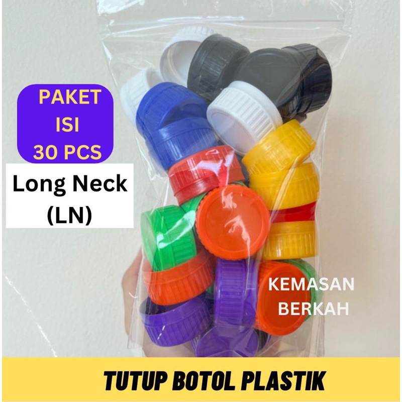 Jual Tutup Botol Plastik Kemasan Minuman Aqua Cleo air mineral (isi 30 ...