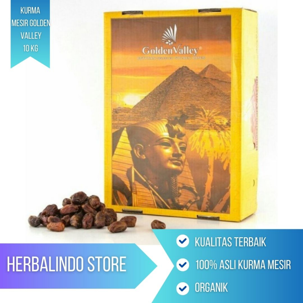 Jual Kurma Mesir Golden Valley 10 Kg/Kurma egypt/Kurma kering/Kurma ...
