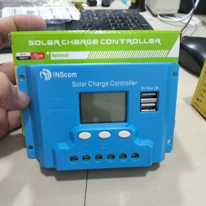 Jual SOLAR PANEL CHARGER CONTROLLER PANEL SURYA 12V 24V INTELIGENT PWM ...
