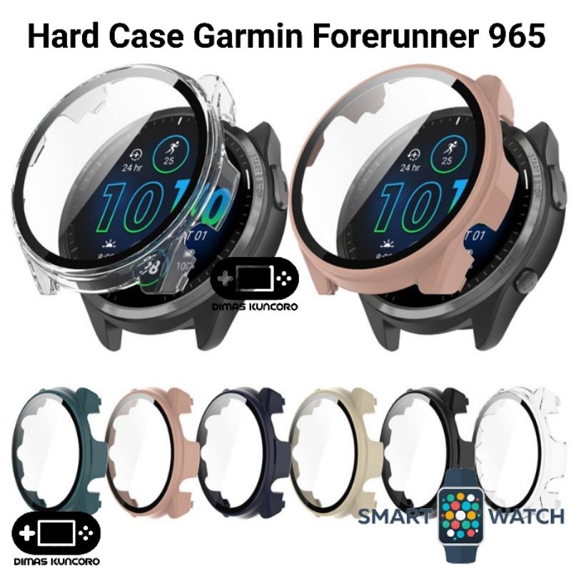 Jual Hard Case Garmin Forerunner 965 bumper casing tempered glass anti ...